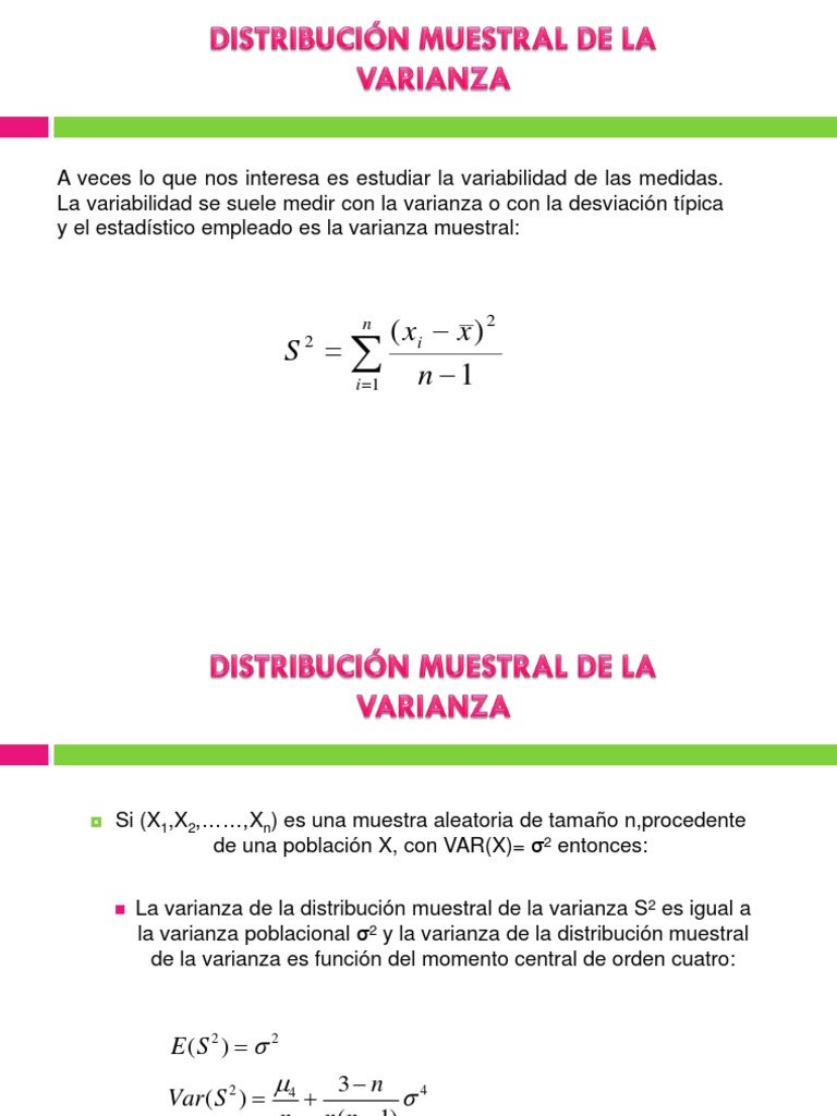 Distribucion Muestral de La Varianza | PDF