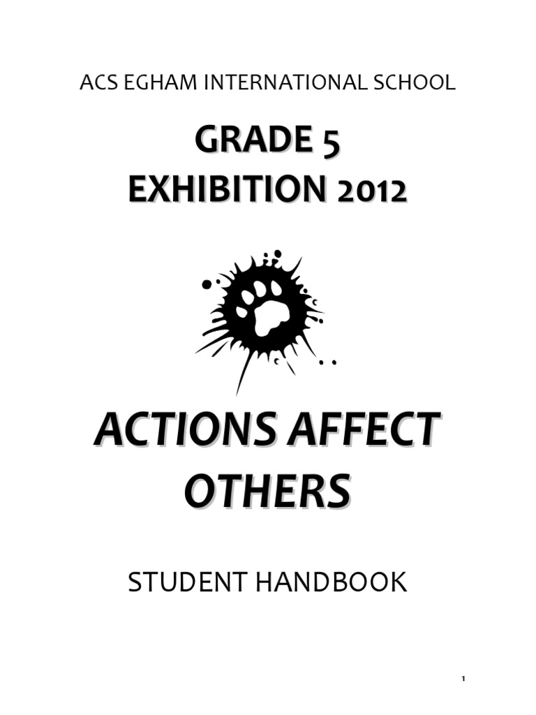 Grade 5 PYP Exhibition Guide | PDF | Inquiry | Learning