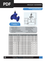 Ficha Tecnica - Valvula Compuerta Bridada Con Elastomero | PDF | Agua | Materiales