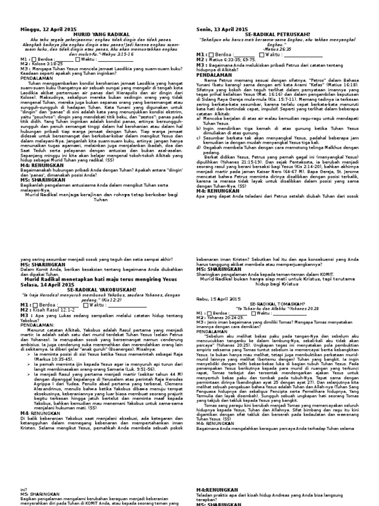 Radical Disciple | PDF | Agama & Spiritualitas