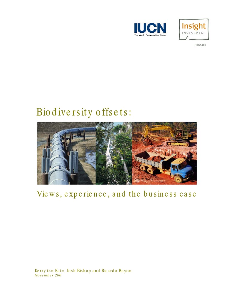 Biodiversity Offsets Report | Download Free PDF | Conservation Biology ...