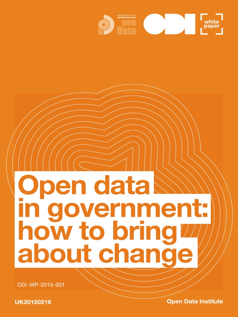 Open Data in Government: How To Bring About Change | PDF | Top Down And ...