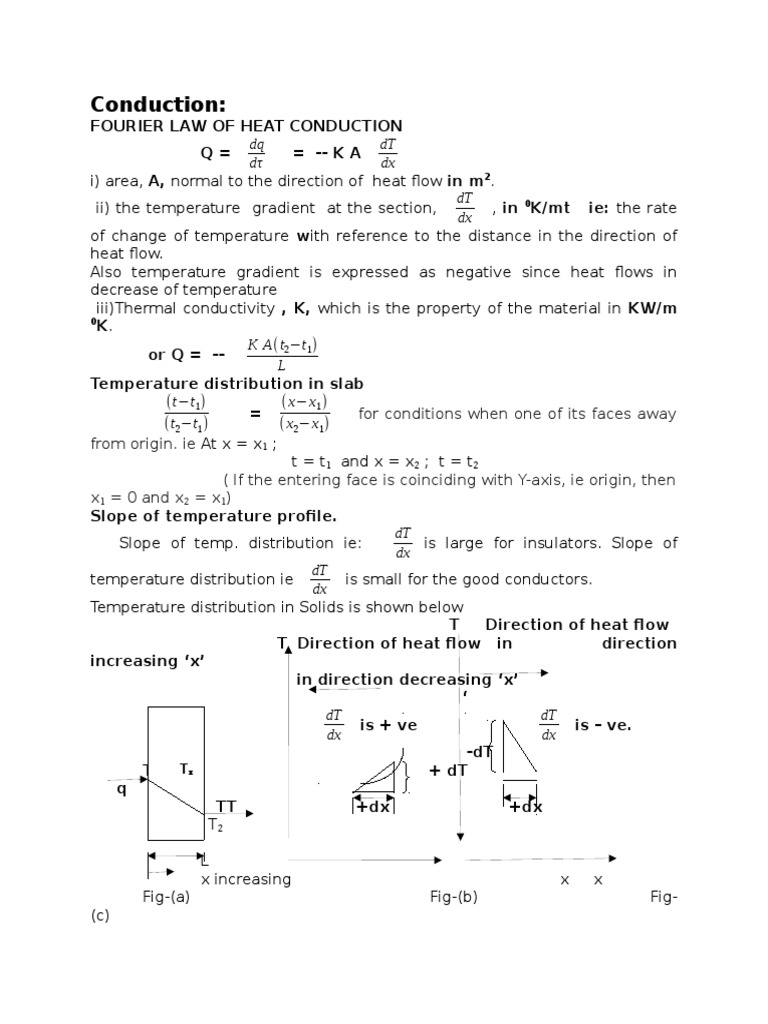 HT Student Notes-Part1 | PDF | Heat Transfer | Thermal Conduction