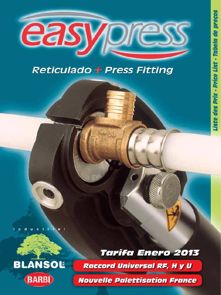Blansol Easypress 01 2013 Es | PDF | Ingeniería mecánica | Materiales ...