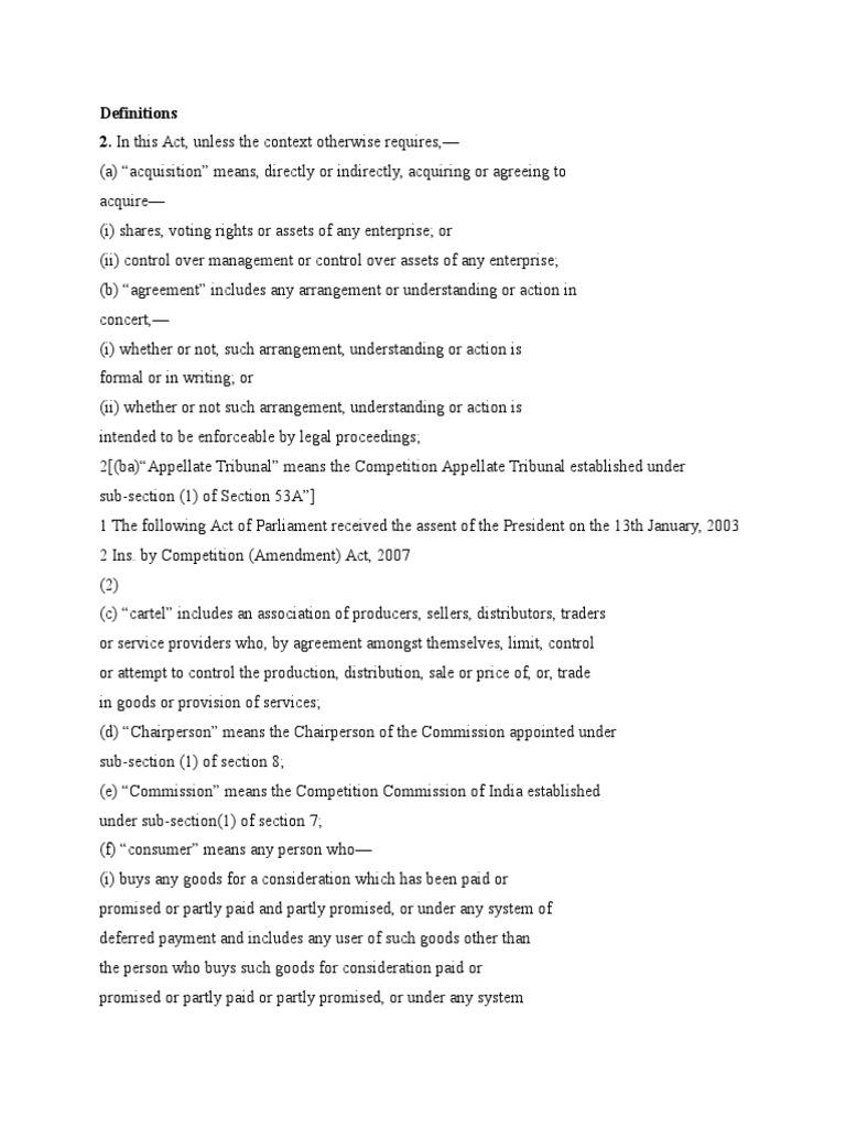 Definitions 2. in This Act, Unless The Context Otherwise Requires | PDF ...