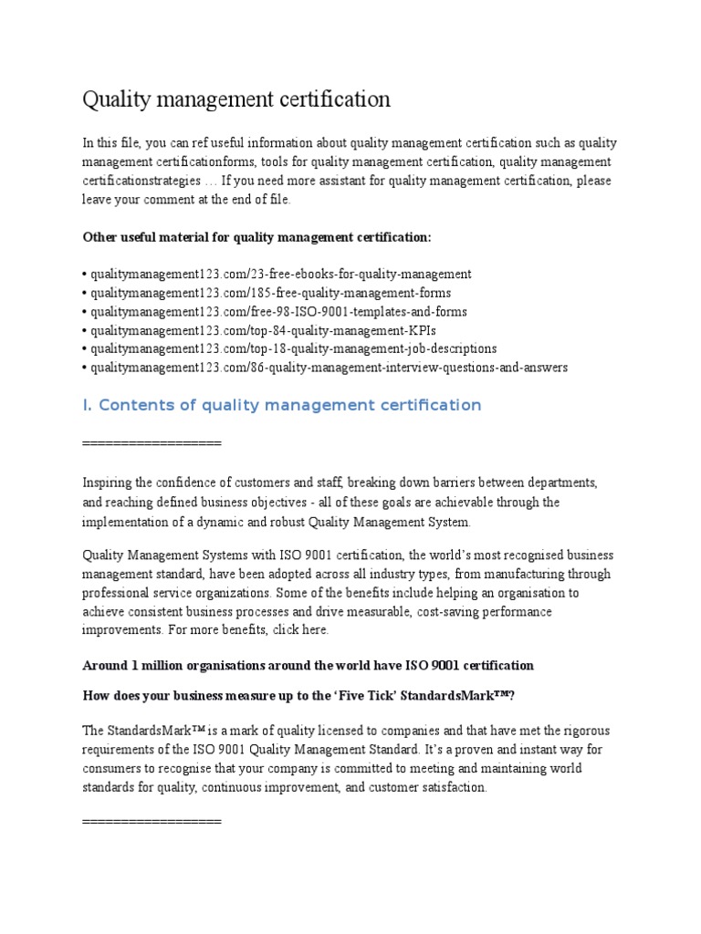 Quality Management Certification | PDF | Scatter Plot | Histogram