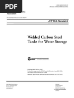 AWWA D100 Standard For Welded Carbon Steel Tanks For Water Storage PDF ...