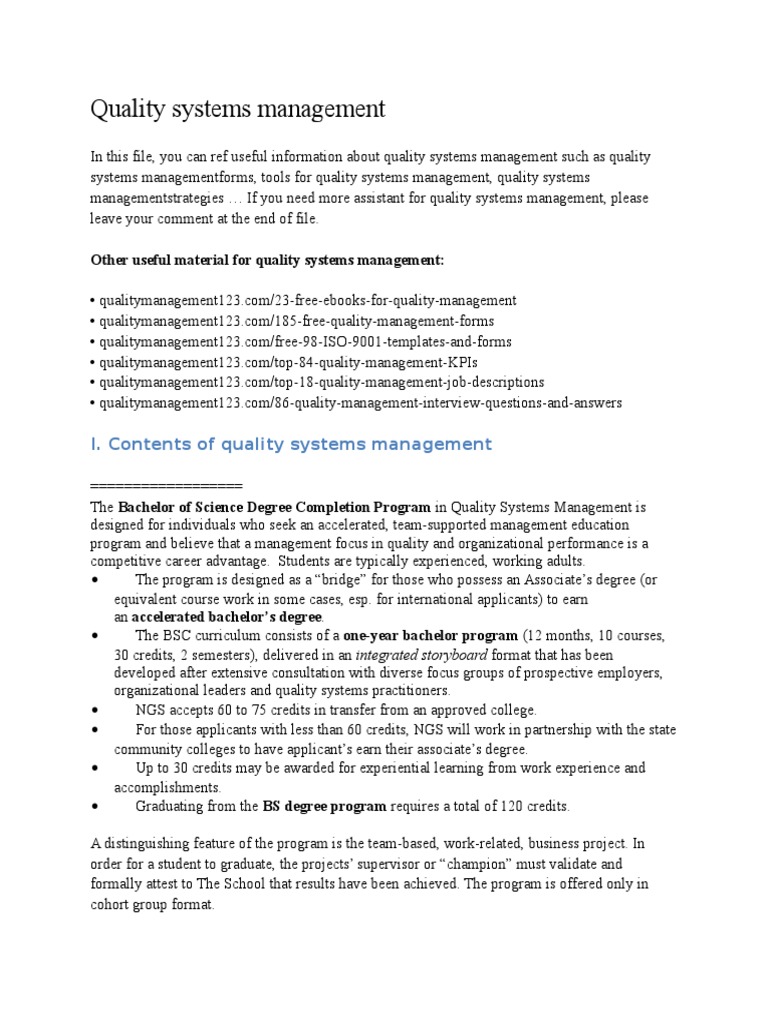 Quality Systems Management | PDF | Scatter Plot | Teaching Mathematics