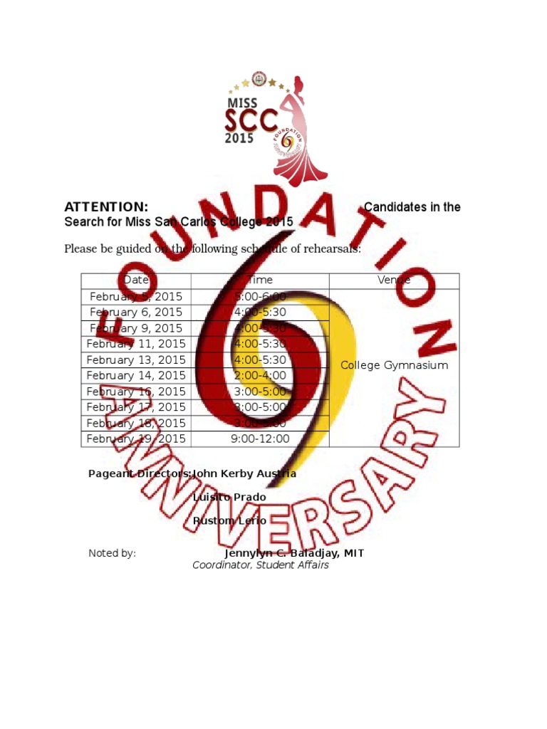 Schedule of Practice | PDF
