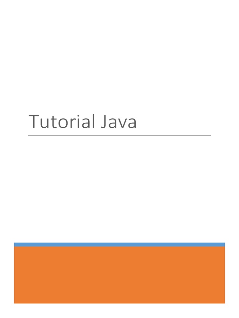 Tutorial Java ST | PDF | Tipo de datos | Lenguaje de programación