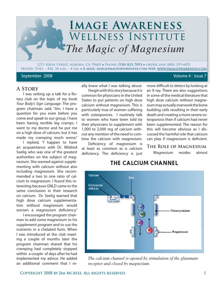 The Magic of Magnesium | PDF | Calcium | Dietary Supplements