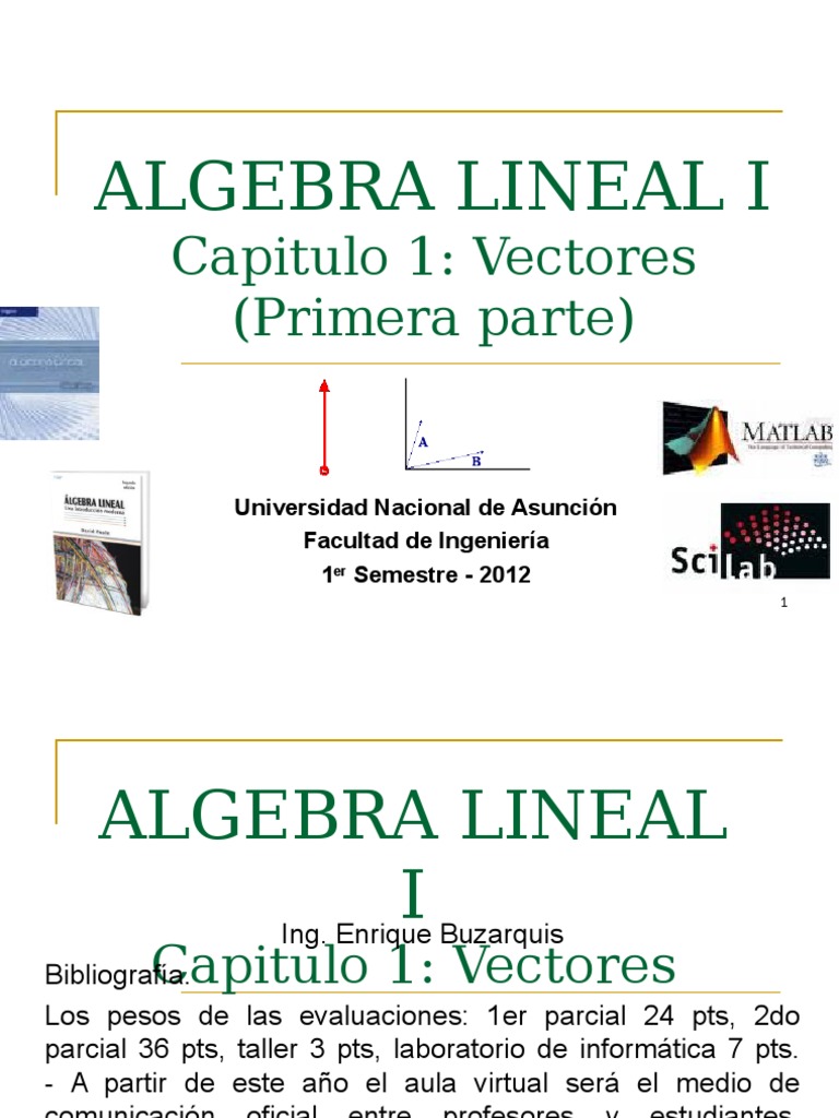Algebra Lineal - Vectores | PDF | Espacio vectorial | Vector Euclidiano