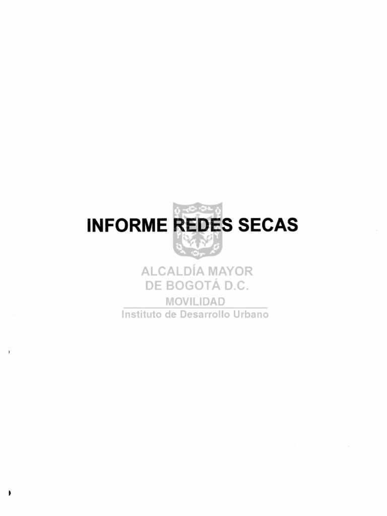 Informe Redes Secas | PDF | Luz de la calle | Diseño