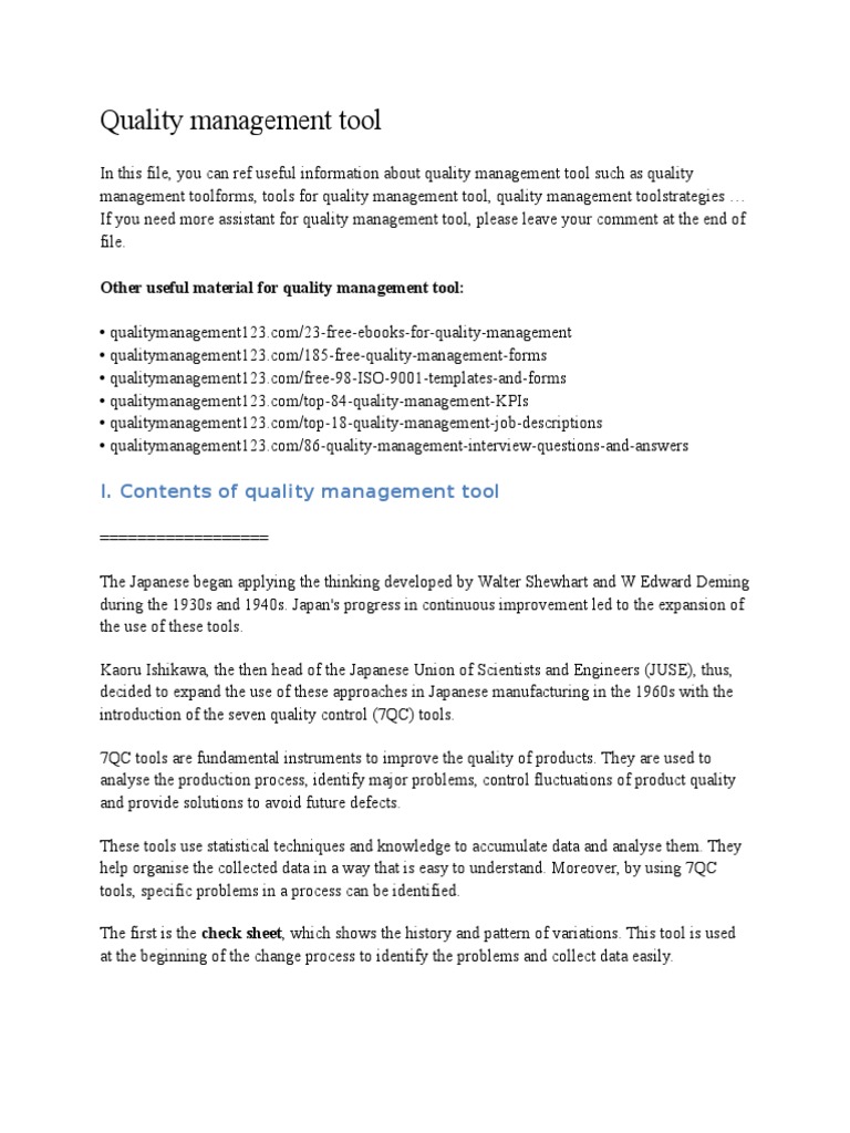 Quality Management Tool | PDF | Scatter Plot | Statistical Analysis