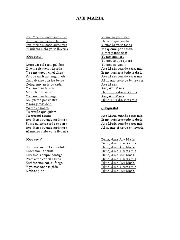 Ave Maria Bisbal Midi | PDF