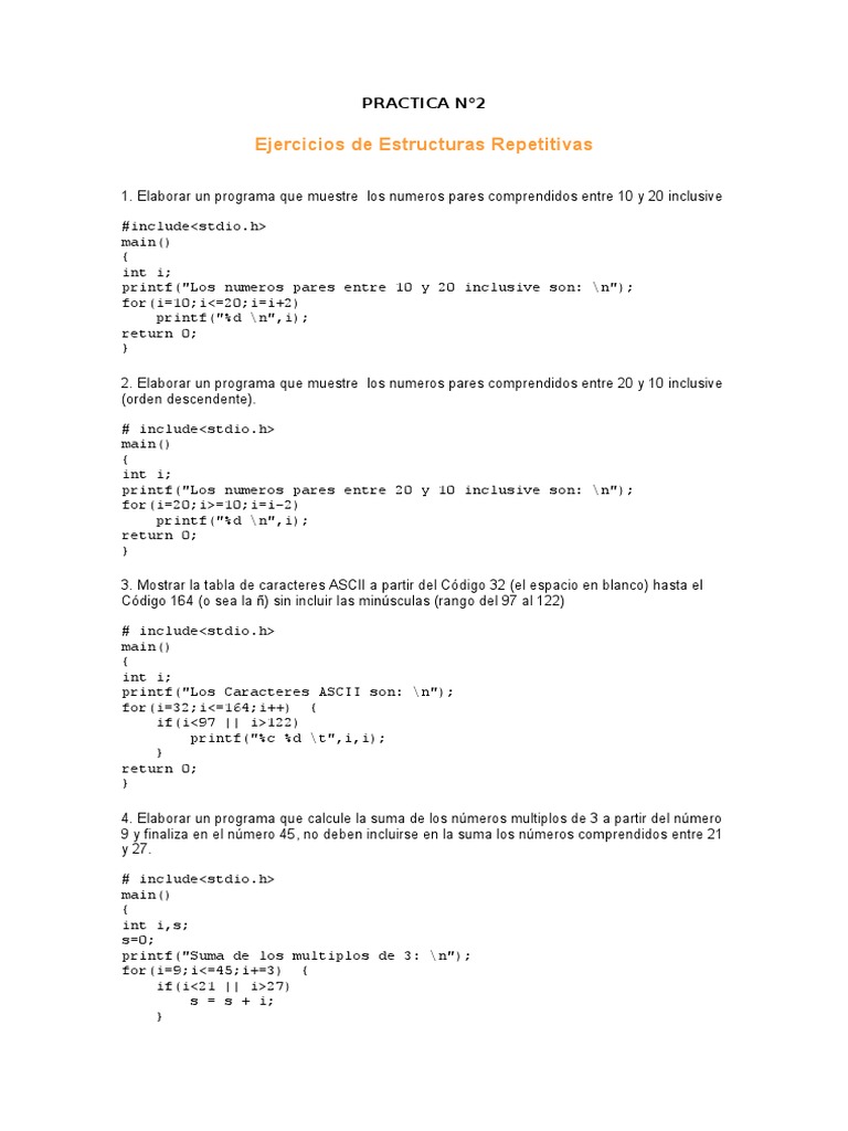 Practica n2 | PDF | Programación de computadoras | Áreas de informática