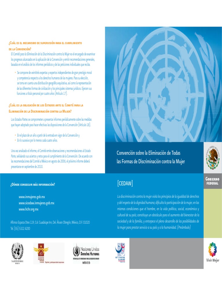 Folleto CEDAW | PDF | Convención sobre la eliminación de todas las ...