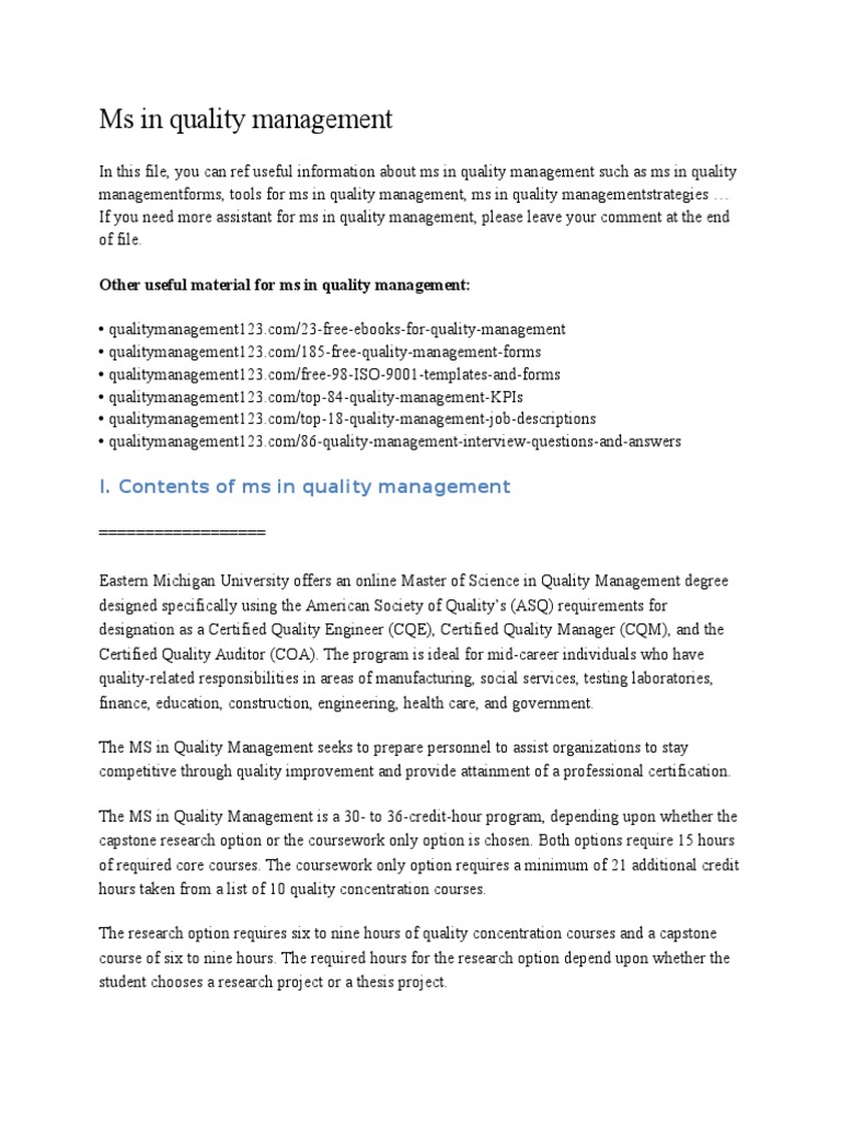 Ms in Quality Management | PDF | Scatter Plot | Histogram