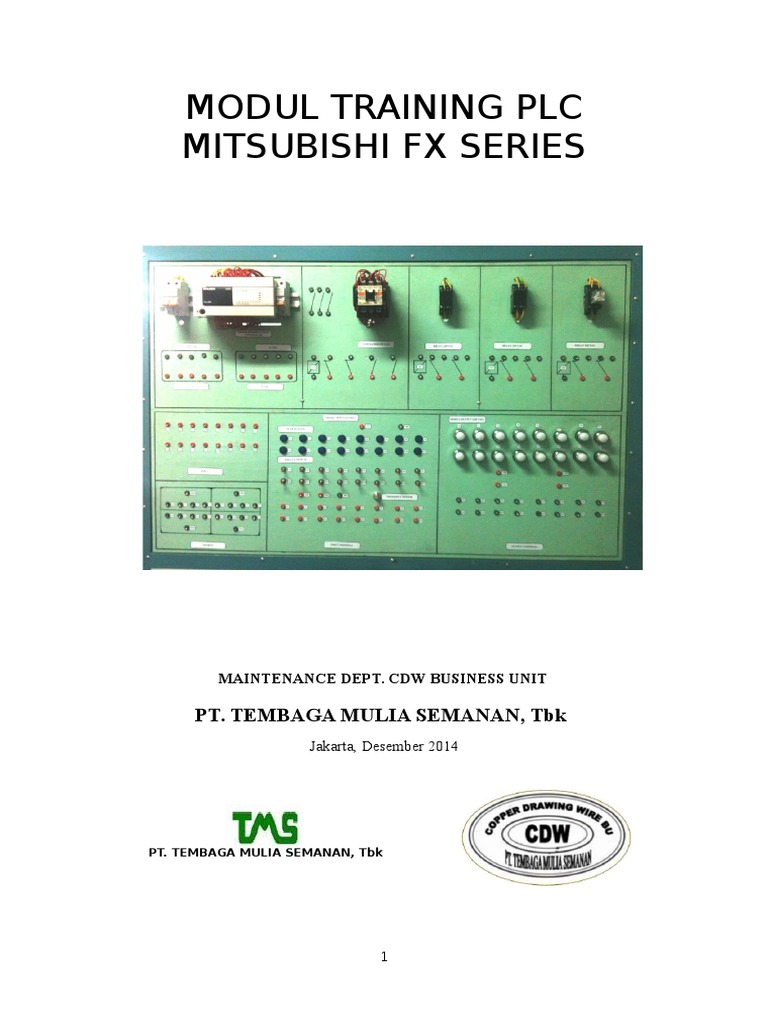 Modul Training PLC Mitsubishi FX Series | PDF