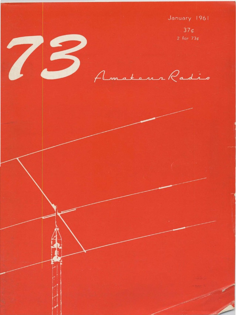 73 Magazine 01 - January - 1961 | PDF | Vacuum Tube | Amplifier