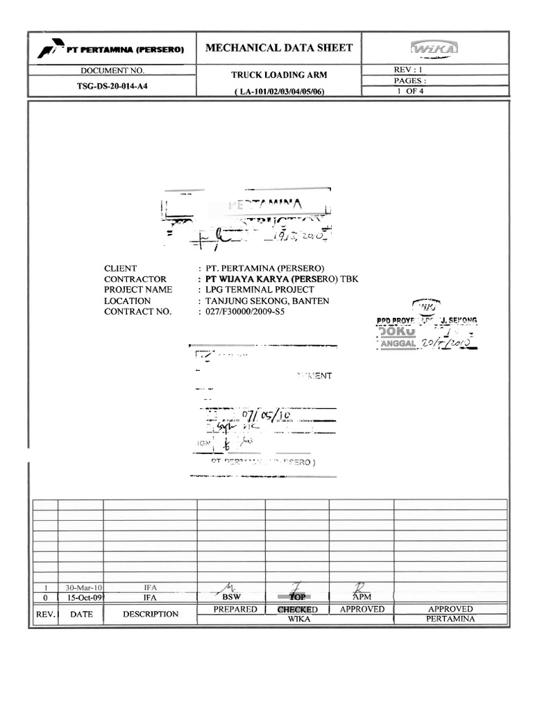 Truck Loading Arm Specifications | PDF | Business | Technology ...