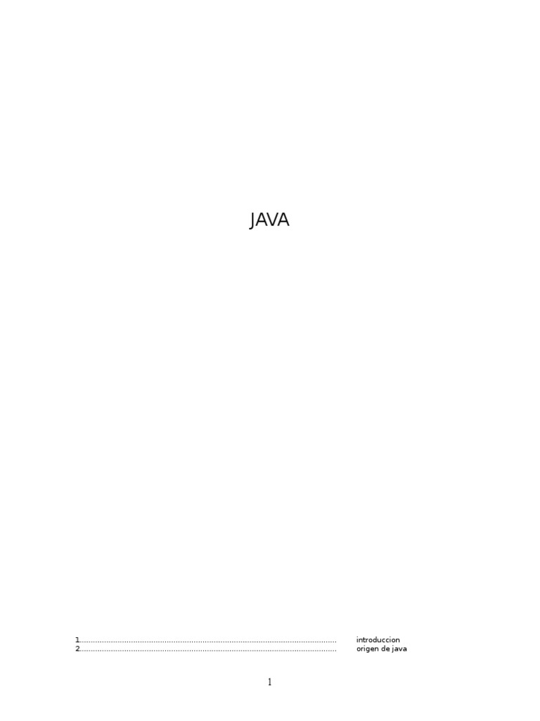 Manual Completo Java Pdf Java Lenguaje De Programación Objeto Informática