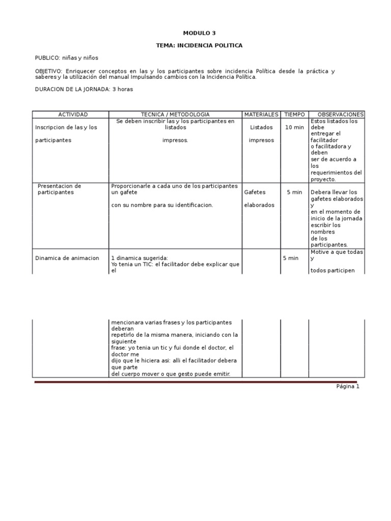 Guion Modulo 3 | PDF | Science | Tecnología (general)