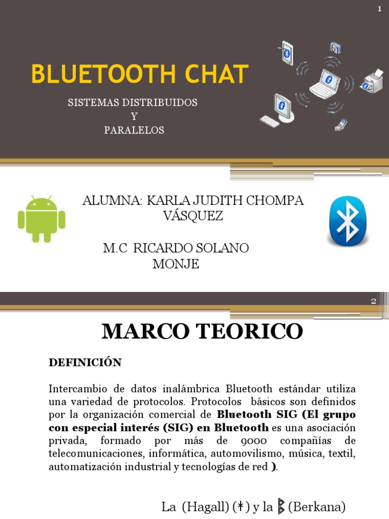 Bluetooth Chat | PDF | Bluetooth | Telecomunicaciones