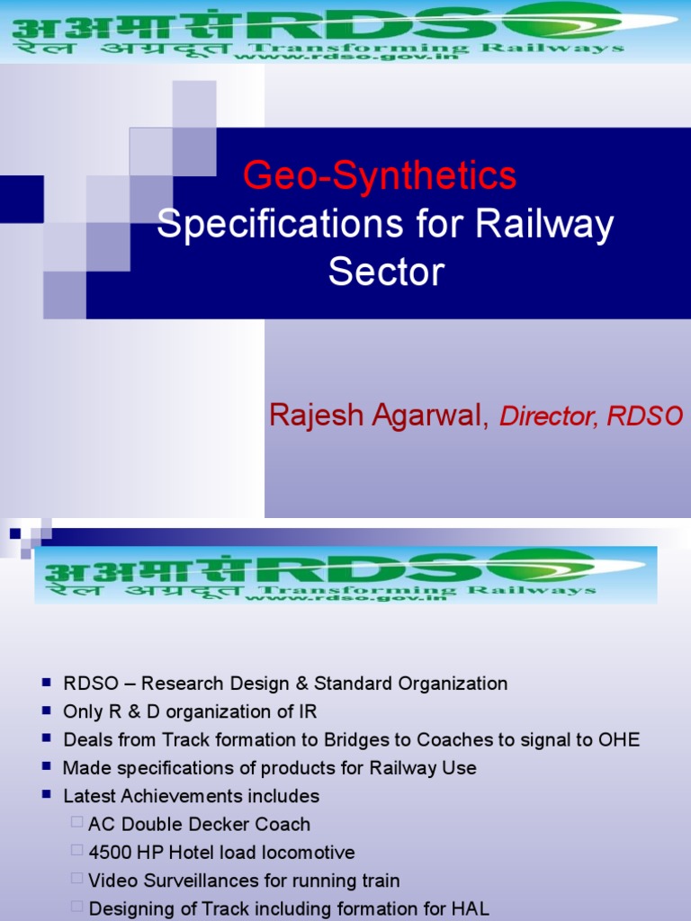 Geosynthetics Specifications For Railway | PDF | Building Engineering ...