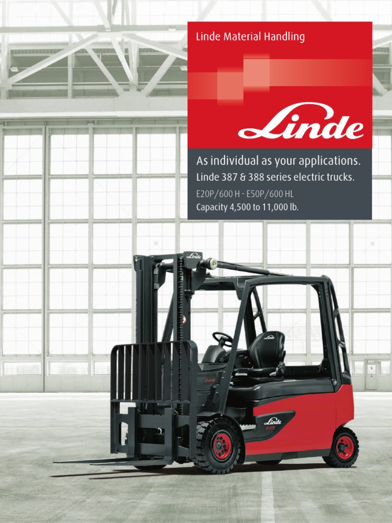 Linde Brochure 387-388 DR PDF | PDF | Truck | Axle