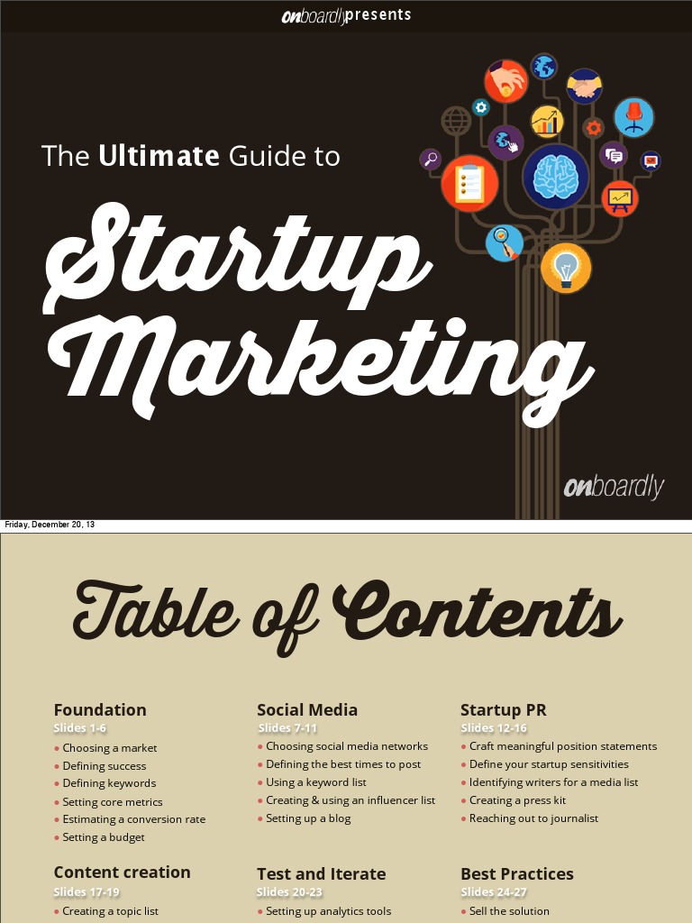 Startup Marketing | PDF | Startup Company | Small Business & Entrepreneurs