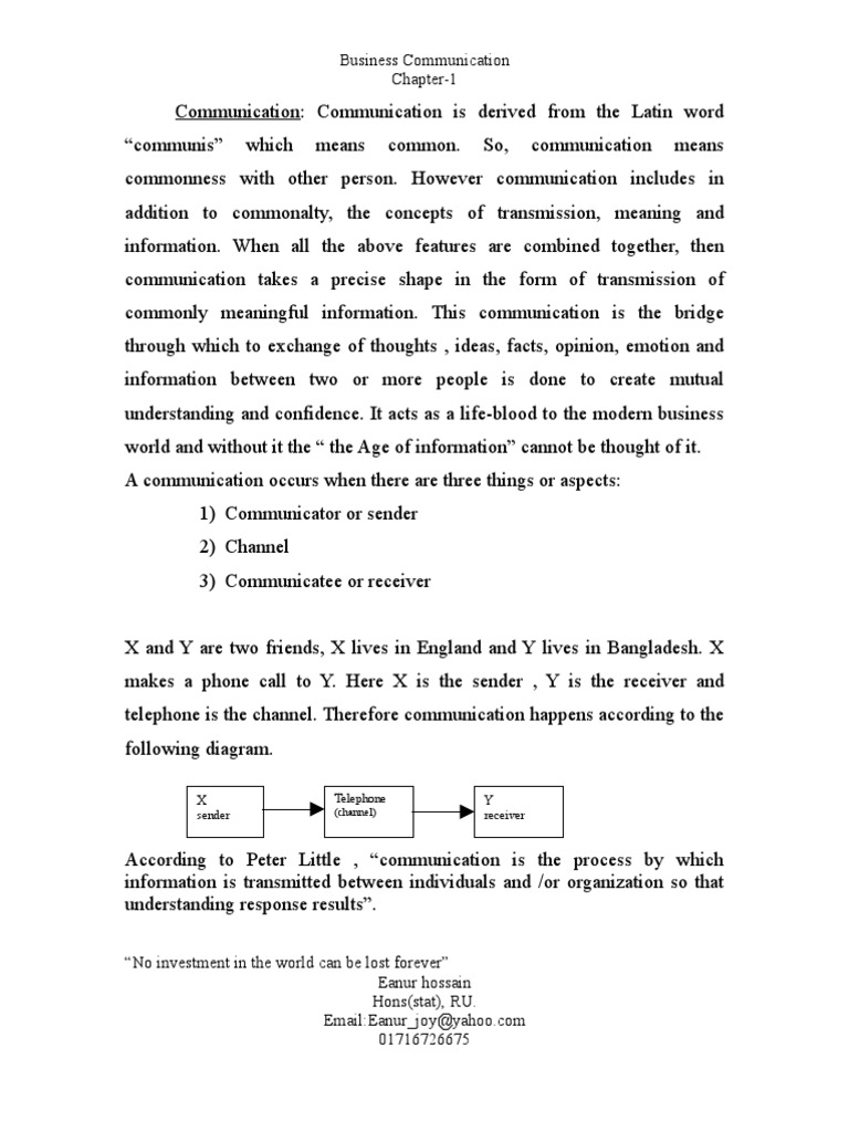 Business Communication Basics | PDF | Communication | Information