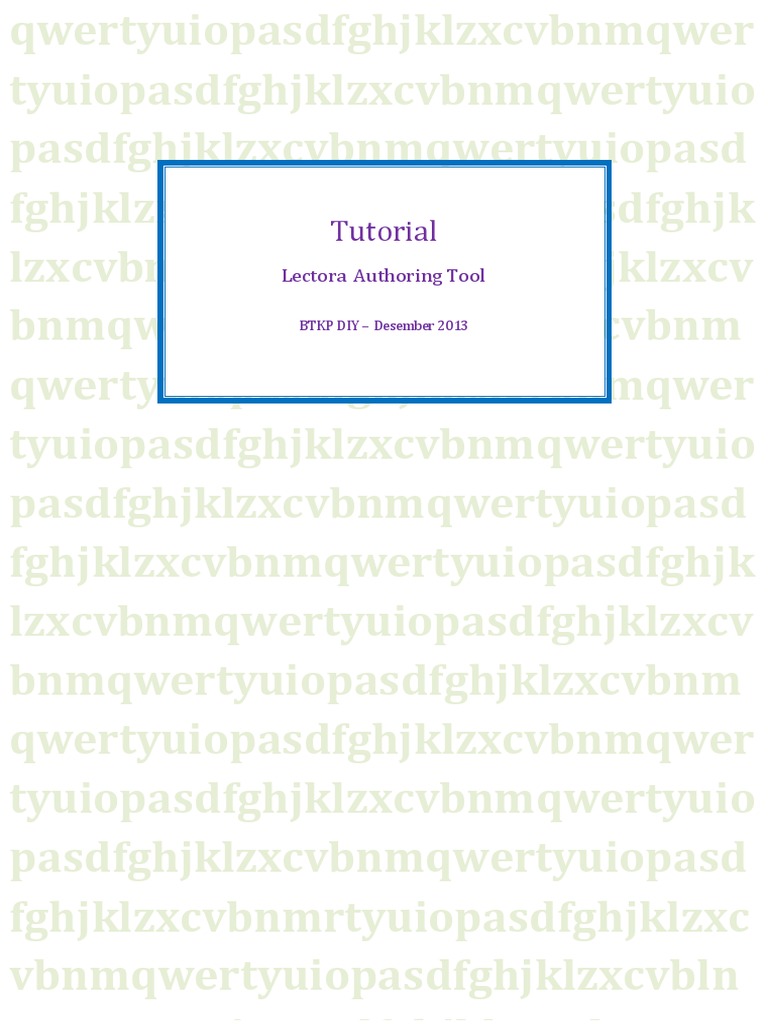 Tutorial Lectora | PDF | Komputer