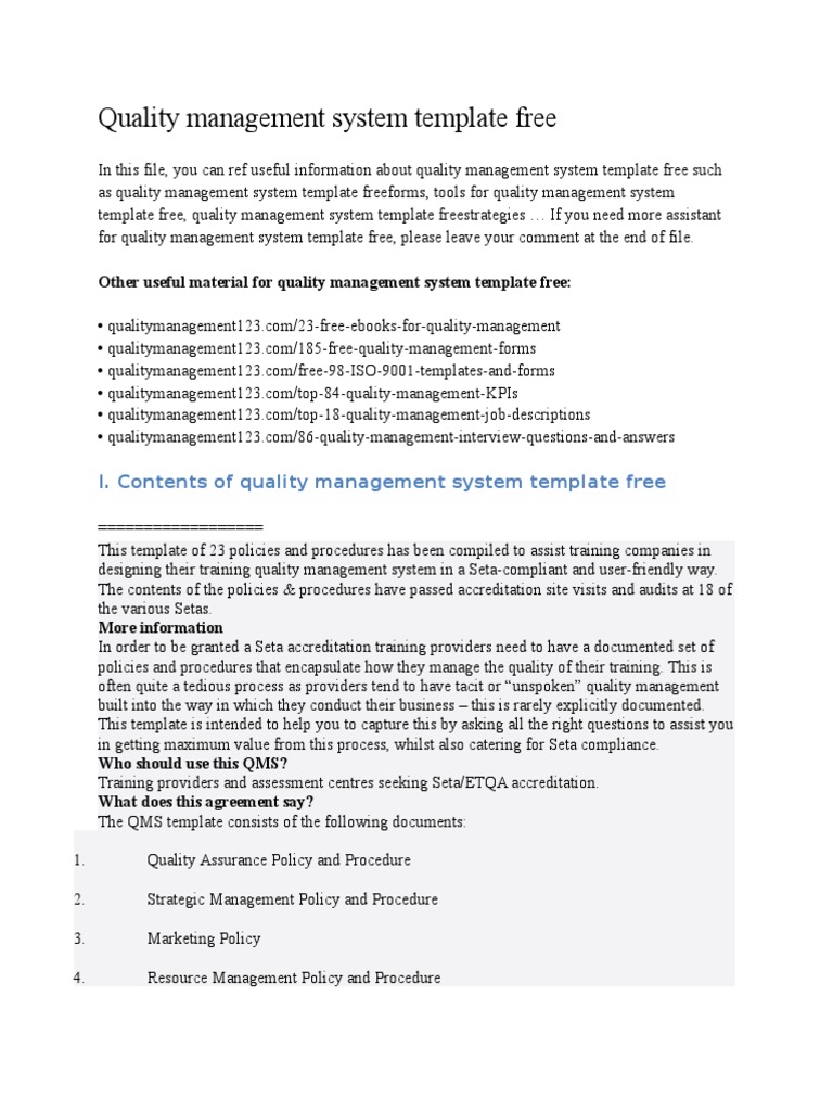 quality management system template free.docx | Scatter Plot | Histogram