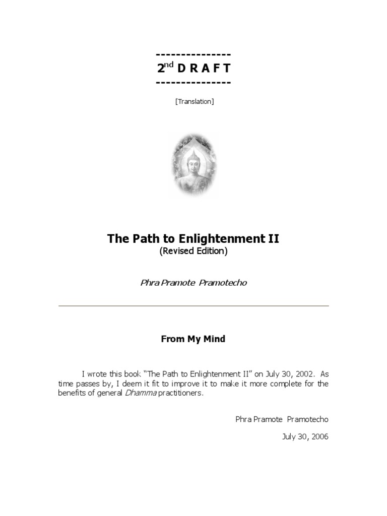 The Path To Enlightenment II | PDF | Vipassanā | Sati (Buddhism)