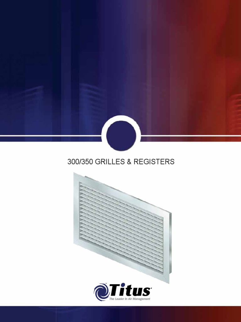 TITUS Catalog - Grilles & Registers | PDF | Duct (Flow) | Decibel
