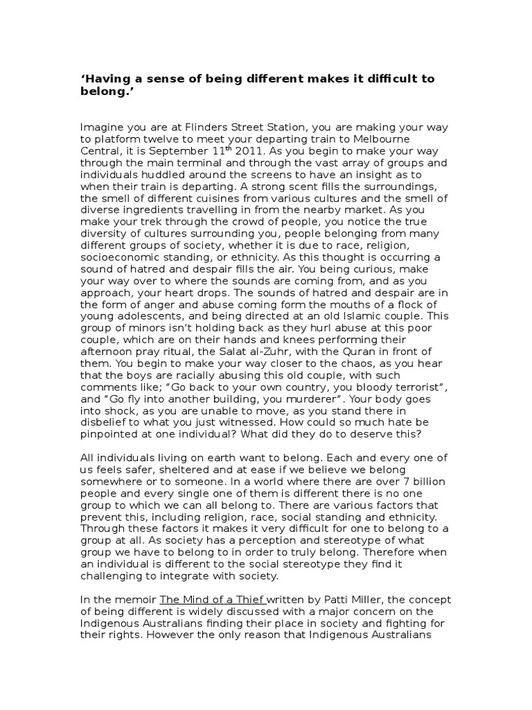 The Challenge of Belonging in Diversity | PDF | Indigenous Australians ...