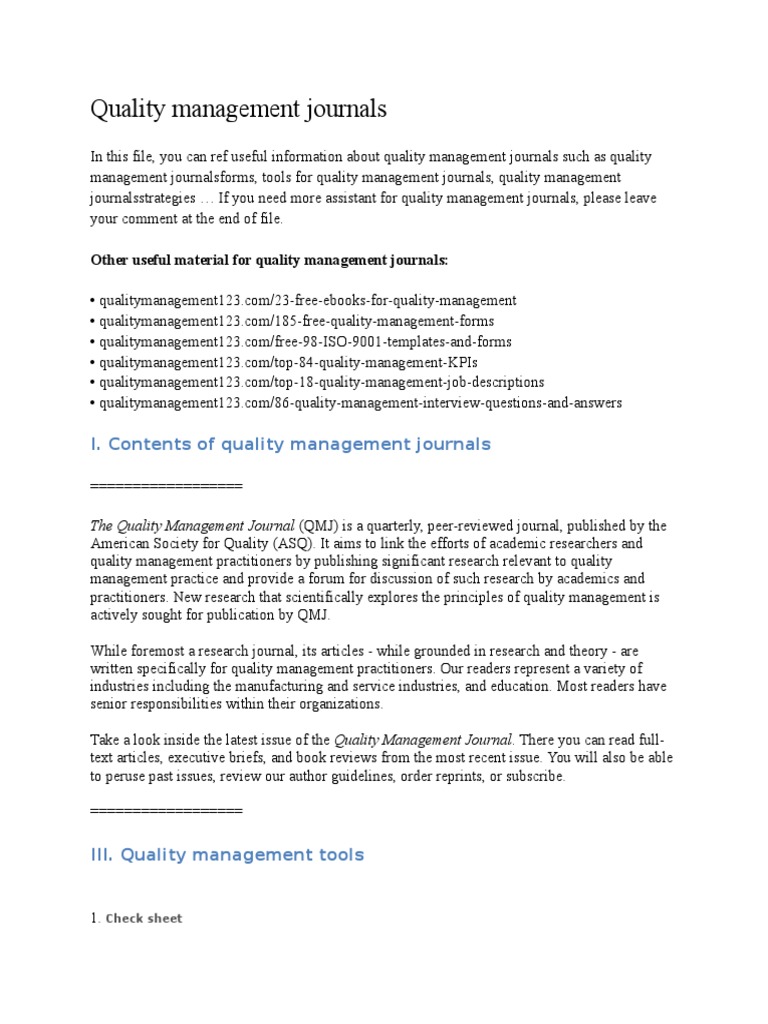 Quality Management Journals | PDF | Scatter Plot | Histogram