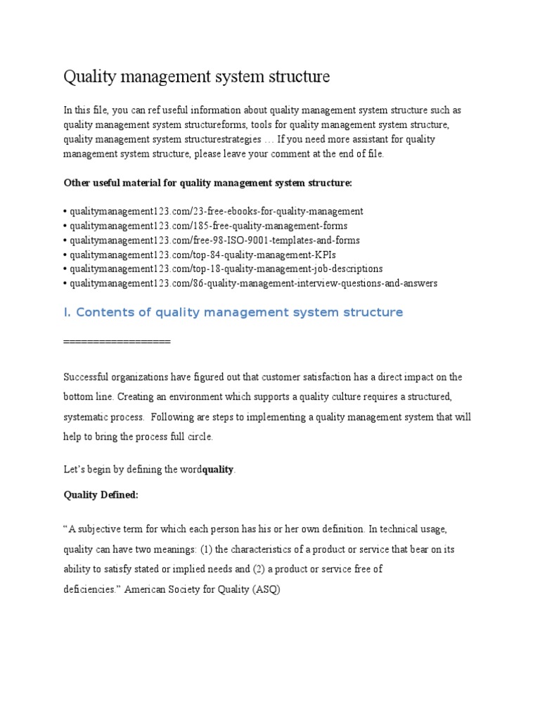 Quality Management System Structure | PDF | Scatter Plot | Histogram