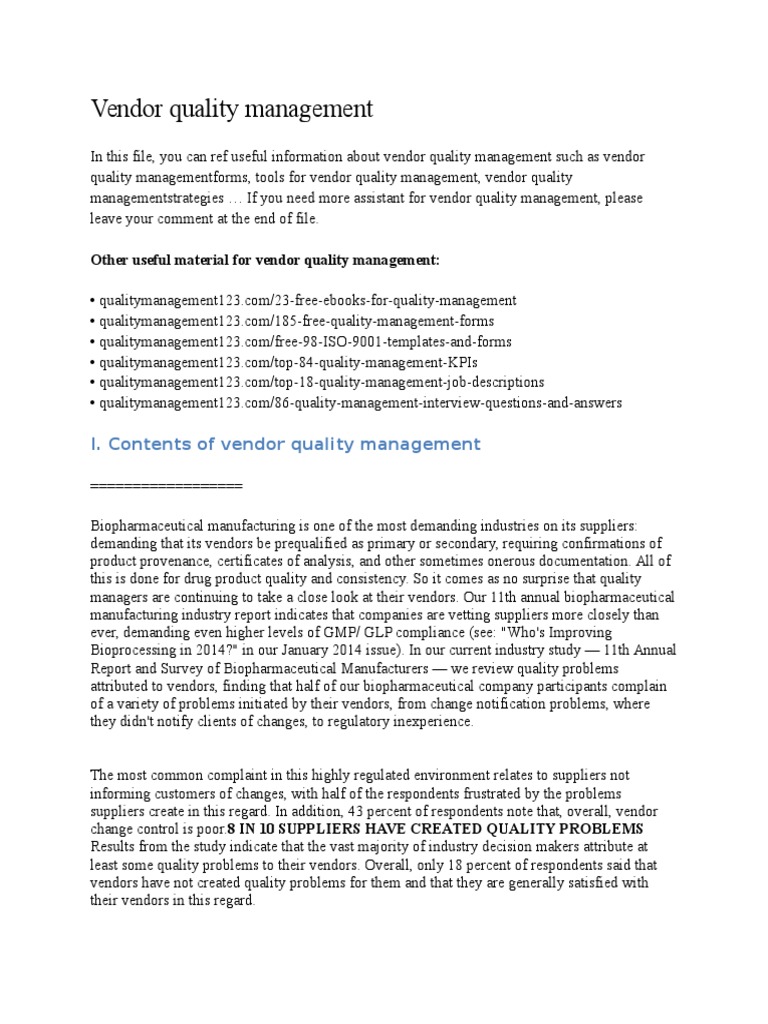 Vendor Quality Management | PDF | Scatter Plot | Histogram