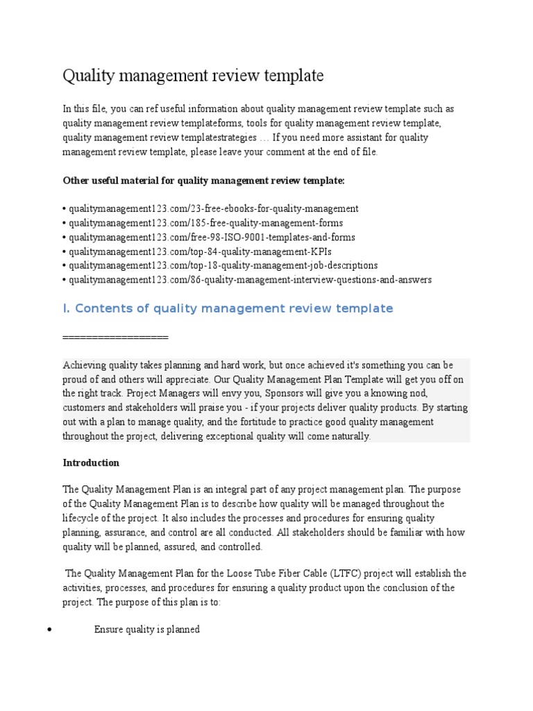 Quality Management Review Template | PDF | Scatter Plot | Histogram
