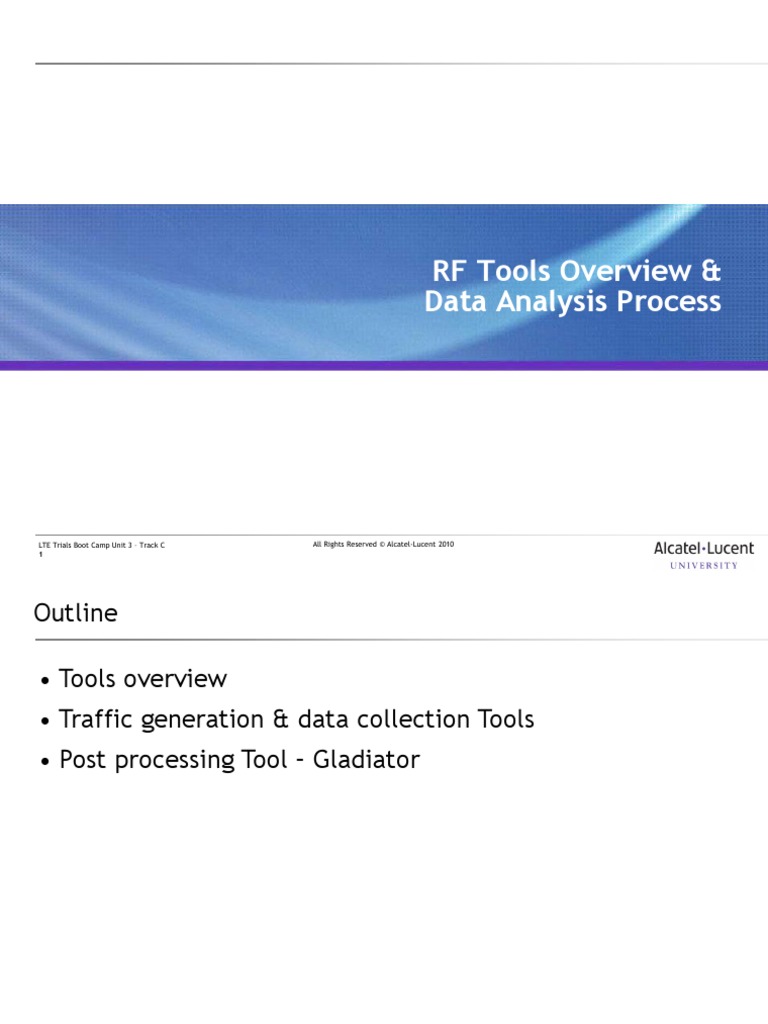 LTE BC5 - Unit 3 TRK B - 2a RF Tools - Final - Version-Yajun | PDF ...