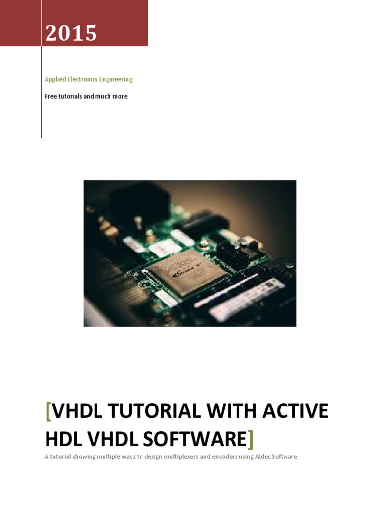 VHDL Tutorial Using Aldec VHDL Software | PDF | Vhdl | Scientific Modeling