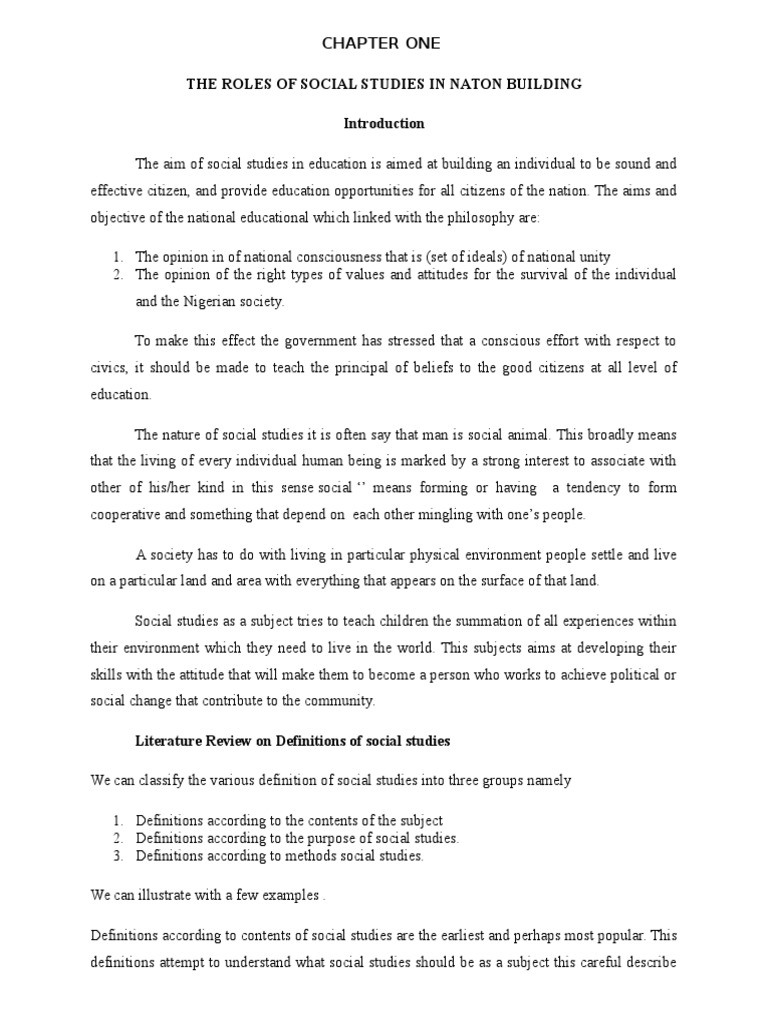 Social Studies for Nation Building | PDF | Nationalism | Nigeria