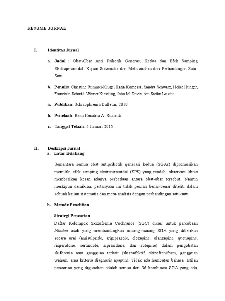 A. Obat-Obat Anti Psikotik Generasi Kedua Dan Efek Samping ... A. Obat-Obat Anti Psikotik Generasi Kedua Dan Efek Samping ...