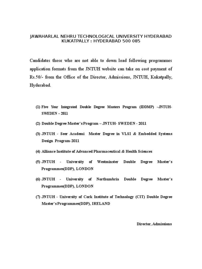 Admission Application - Formats Information | PDF | Technology & Engineering