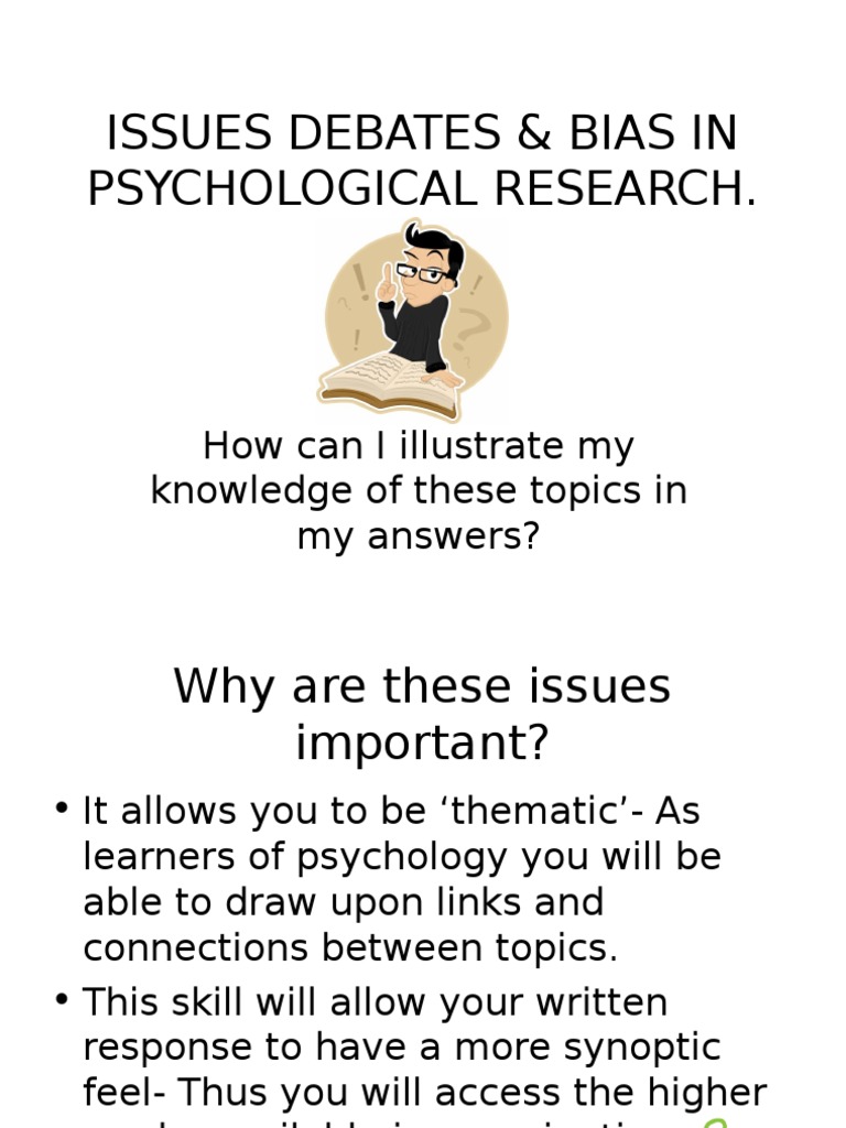 Psychology Issues & Debates | PDF | Nature Versus Nurture | Gender