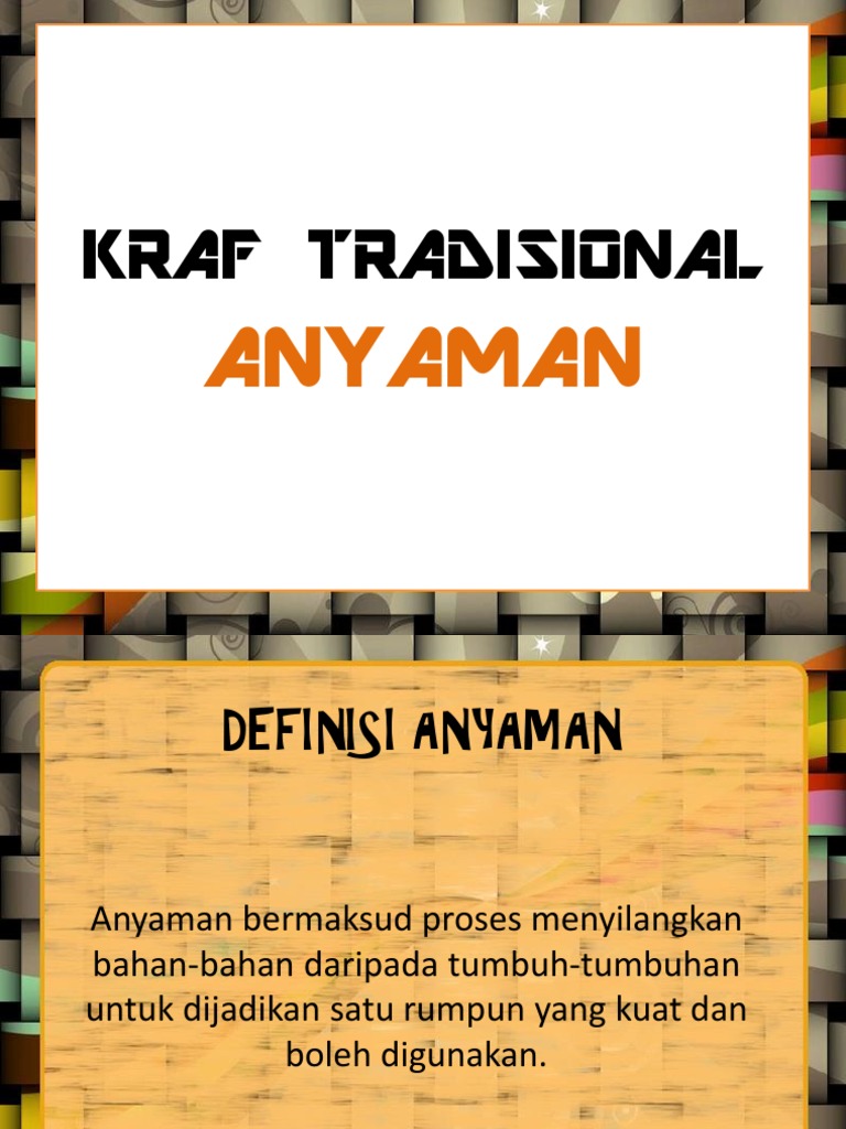 Anyaman | PDF