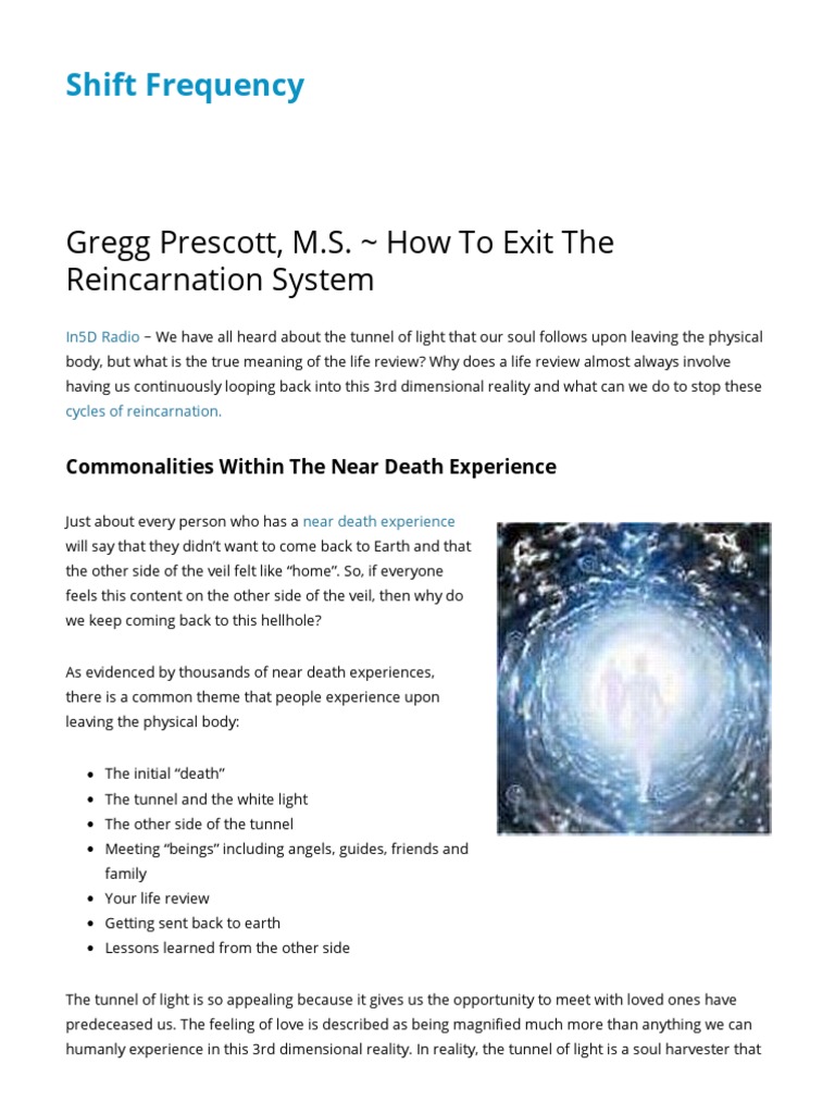 Gregg Prescott, M.S - Escape The Cycle of Reincarnation | PDF | Kathryn ...