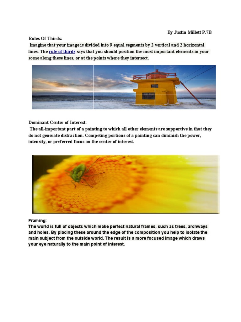 Rulesofcomposition | PDF | Composition (Visual Arts) | Imaging